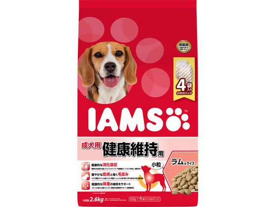 【商品説明】全ての成犬の健康な生活のために最適な製品設計。ワンちゃんが大好きなラム・ライスを使用。【仕様】肉類（チキンミール、ラムミール、チキンエキス等）、小麦、とうもろこし、大麦、チキンオイル（オメガ6脂肪酸源）、米、乾燥ビートパルプ（食...