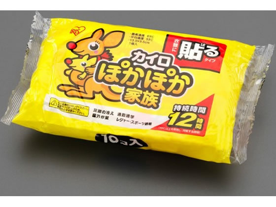 【仕様】●メーカー…アイリスオーヤマ（IRIS　OHYAMA）　●型番…PKN−10HR　●持続時間…12時間　（※40℃以上を保持し、持続する時間）　●カイロサイズ…12．5×9．5cm　●最高温度…63℃　●平均温度…53℃　●入数…1...