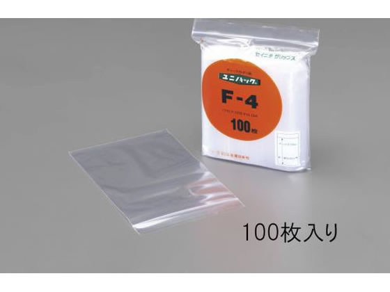【仕様】●メーカー…生産日本社（セイニチ）　●型番…L−4　●商品名…ユニパック　●厚み（mm）…0．04　●チャック下サイズ（mm）…480×340　●材質…ポリエチレン（LDPE）　●重量　…13．40g／枚　●入数…100枚　●機械部...