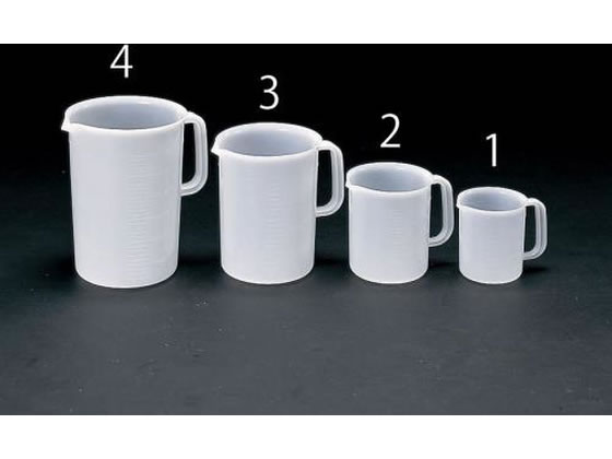 【仕様】●材質…高密度ポリエチレン　●容量…3000ml　●サイズ…162×225mm　●目盛単位…100ml　●使用可能温度範囲…−20〜80℃　●目盛付　●耐衝撃性、耐熱性、絶縁性に優れています。　●耐酸・耐アルカリ性【備考】※メーカー...