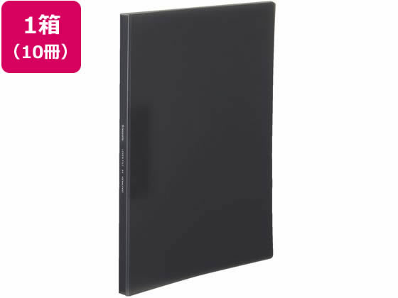【商品説明】表紙の表面は傷が目立ちにくいシボ加工で裏面はデザイン性の高い柄シボ。背角が丸くて安心。表紙がきれいに折り返せて、机上での閲覧時に省スペース。分別廃棄が可能です。【仕様】●表紙色：黒●サイズ：A4タテ●外寸法：縦307×横235m...