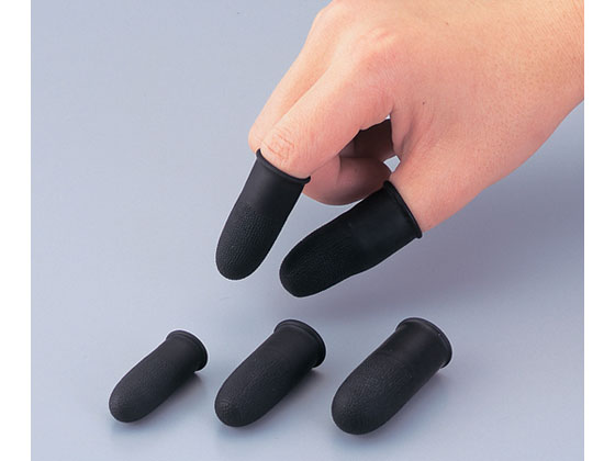 【仕様】●型番：厚−B●内径×長さ（mm）：φ18×47●入数：1箱（100個入）●導電ペブル●材質：天然ゴム（ノンパウダー）●表面抵抗値：10＾6〜10＾8Ω／sq●肉厚：0．41mm●滑り止め付き●生産国：マレーシア【検索用キーワード】...
