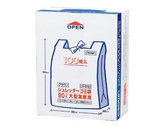 【仕様】●容量：90l●仕様：半透明●サイズ：縦1000×横900mm●厚：0．025mm●材質：HDPE【検索用キーワード】CR−GF90−C　61−9298−18　XM7532