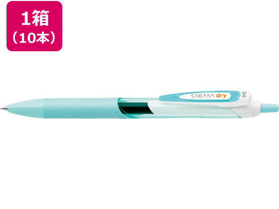 【仕様】速乾性を備えつつSARASAの書き味そのままキープ！軽やかな書き味上質筆感。くっきり鮮やか濃いインク色。すぐに閉じたい時に、下書きを消したい時に、左利きの人に。●軸色：ソフトブルー●インク色：黒●ボール径：0．4mm●替芯：JLV−...