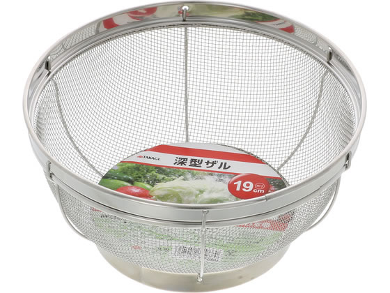 【商品説明】ステンレス製でさびにくい日本製【仕様】●材質：ステンレス鋼【備考】※メーカーの都合により、パッケージ・仕様等は予告なく変更になる場合がございます。【検索用キーワード】TAKAGI　タカギ　深型ザル　19cm　ステンレス　ステンレ...