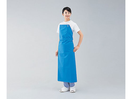 【商品説明】●胸当てを折り返すと腰下前かけになります。【仕様】●色：ブルー●材質：強化ナイロンターポリン（塩化ビニル樹脂）・硬鋼線（ウエストバンド部）●幅×丈：900×1150mm●入数：1枚入●型番：No．603●生産国：日本【検索用キー...