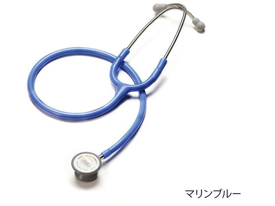 【商品説明】●聴診の際、肌に冷感を与えないノンチルカバー付きです。●耳への負担を低減し、長時間でも痛みが少ないシリコン製イヤーピースを採用しています。【仕様】●色：マリンブルー●全長（mm）：約760●重量（g）：約112●材質：チェストピ...