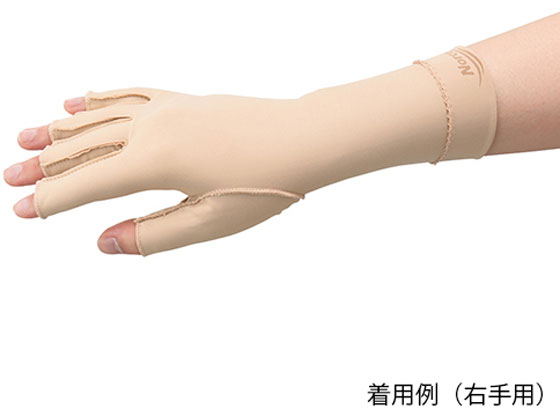 【商品説明】●指先部がないので、作業に便利です。●縫い代を外側に加工しており、スムーズな装着ができます。【仕様】●適合手幅（mm）※：63〜73●仕様：右用●材質：ナイロン・スパンデックス●洗濯方法：洗濯可●ラテックスフリー●※人差し指から...