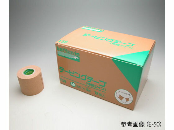【商品説明】●関節運動の大きい部位や柔軟性を必要とする膝・肘・肩への使用に適しています。【仕様】●幅×長さ：25mm×4m●入数：1箱（24巻入）●材質：基材／綿布、粘着剤／ゴム系●型番：E-25●生産国：日本【検索用キーワード】E−25　...