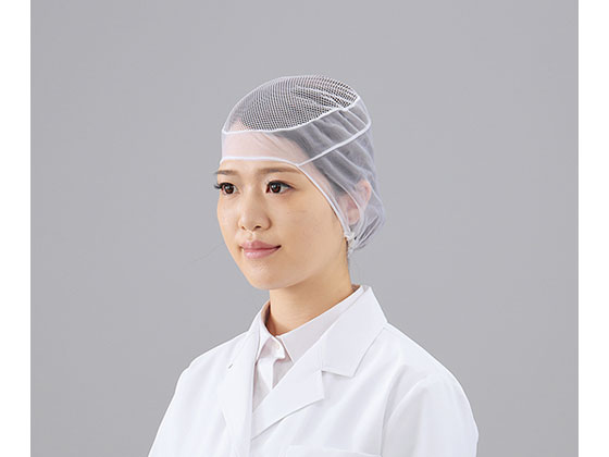【仕様】●材質：PA（ナイロン）トリコット●男女兼用（フリーサイズ）●入数：1箱（20枚入）●型番：M−33（天メッシュ）●生産国：日本【検索用キーワード】M−33天メッシュ　保護衣　キャップ　ぼうし　フード　6−988−04　XN3894...