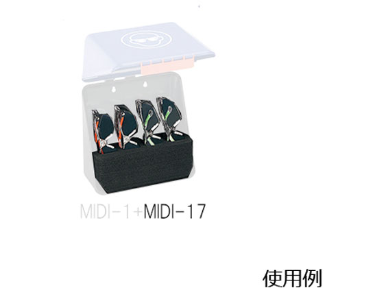 【仕様】●用途：ケース用インレット●色：グレー●コード番号：9129100●生産国：ドイツ【検索用キーワード】MIDI−17　メガネ　3−7121−17　XN4391安全保護用具保管ケース用インレットです。