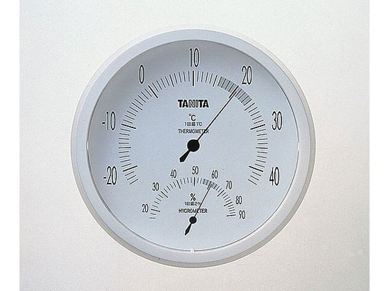 【仕様】●ホワイト●測定範囲（温度／湿度）：−20〜＋40℃／20〜90％●最小目盛：温度／1℃、湿度／2％●精度：温度／±2℃（−20℃以下）・±1℃（−20〜＋40℃）・±2℃（40℃以上）、湿度／±4％（34％以下）・±2％（35〜7...