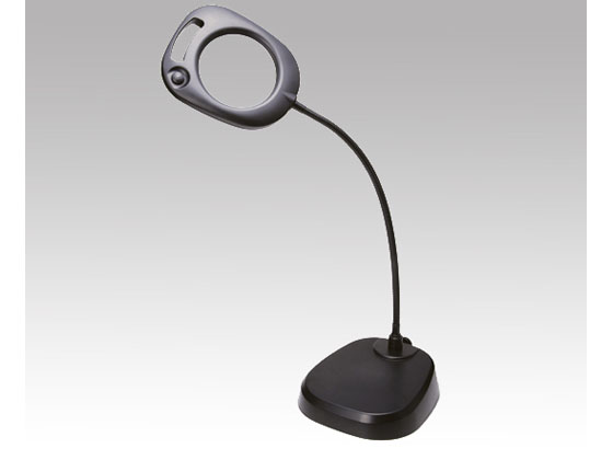 【仕様】●材質：レンズ枠／ABS、アーム／スチール、レンズ／PMMA（アクリル）●光源：LED×20個●電源：ACアダプター（付属）または単2乾電池×4本（別売）●アーム長：480mm●クリップ取り付け可能サイズ：板厚50mm●重量：2．7...