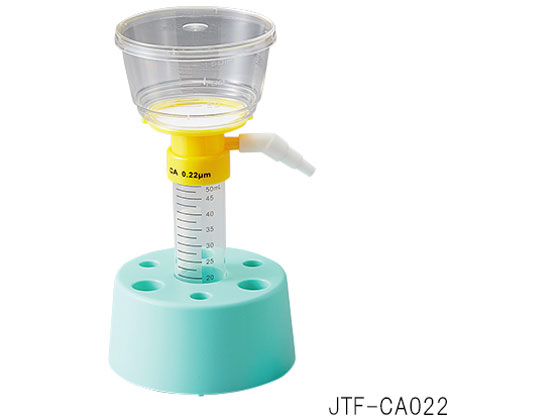 【商品説明】●フィルターユニットには専用50mL遠沈管がセットされていますので、そのまま次の操作に使用できます。【仕様】●型番：JTF−PES022●材質：PES●ポアサイズ（μm）：0．22●入数：1ケース（1個／袋×12袋入）●材質：本...