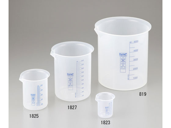 【商品説明】●100℃での連続使用が可能です。【仕様】●材質：PP（ポリプロピレン）●オートクレーブ可（121℃・20分）●容量：3L●一目盛：500mL●青目盛付き●生産国：イタリア【検索用キーワード】818　ガラス　樹脂量器　1−234...