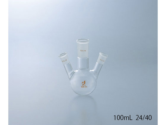 【仕様】●材質：硼珪酸ガラス−1●容量：100mL●中管摺合：24／40●側管摺合：19／38●型番：0080−01−30●★※特注対応可●生産国：日本【検索用キーワード】0080−01−30　ガラス機器　器具　1−4361−07　XP9655
