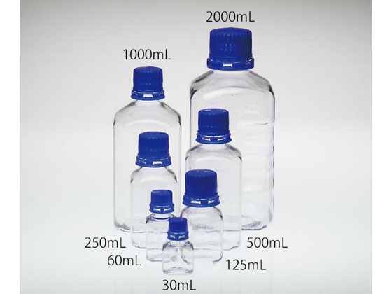 【商品説明】●開栓確認ができる分離式のキャップです。●培地や試薬、バッファーの保管に適してます。【仕様】●容量（mL）：2000●サイズ（mm）：115×115×271．2　※キャップ含む●入数：1パック（6本入）●材質：本体／PETG、キ...