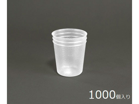 【商品説明】●積み重ねができ保管場所をとりません。【仕様】●容量：150mL●上径×下径×高さ（mm）：φ65×φ49×77●一目盛（mL）：10●入数：1ケース（1000個入）●バキュームタイプ●材質：PP（ポリプロピレン・半透明）●オー...