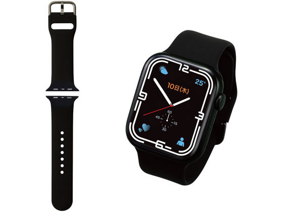 【商品説明】シンプルで使いやすいApple　Watch　Series　7　［45mm］、Apple　Watch　SE、Series　6、5、4　［44mm］、Apple　Watch　Series　3、2、1　［42mm］用シリコンバンドです...