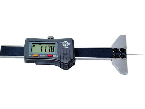 【商品説明】●極細穴の深さ測定用デプスゲージです。【仕様】●型番：E-DP2J●メーカーコード：171811　●測定範囲（mm）：0〜20　●器差（mm）：±0．02　●最小表示（mm）：0．01　●全長（mm）：150　●ベース寸法（mm...