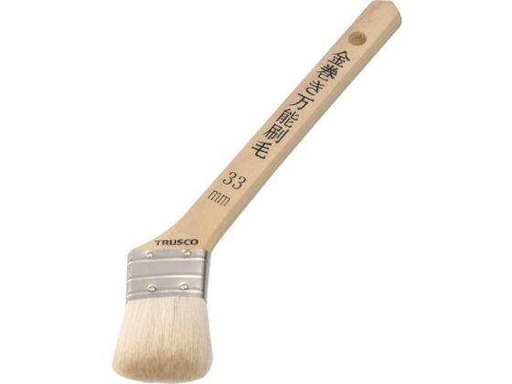 【商品説明】●一般向け、初めての方でも使い良いです。●狭い所に便利です。【仕様】●型番：TPB-367●刷毛幅（mm）：33　●毛丈（mm）：33　●玉厚（mm）：11　●全長（mm）：210●金巻●毛：山羊毛　●柄：木【備考】※メーカーの...