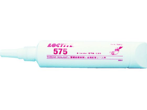 【商品説明】●1液無溶剤型嫌気性の低臭気タイプです。【仕様】●型番：575-250●色：白 ●容量（ml）：250 ●推奨硬化促進剤：7649●使用温度範囲：−55〜150℃ ●粘度：14400〜28600mPa・s（チキソ） ●チューブ入...