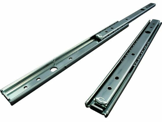 【商品説明】●住宅設備、工場設備、機械などの引き出しに。コンピュータ、コピー機、計測器、家電製品、スチール家具等。重荷重用●ドロワーメンバーを3／4引き出せるスライドレールです。●全長が最短の200mmから最長の550mmまであります。●ボ...