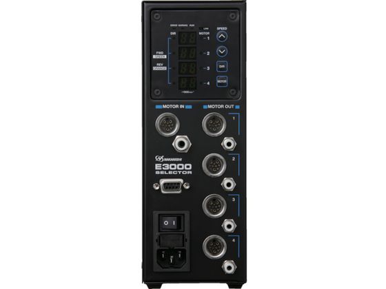 【仕様】●型番：E3000-SELECTOR-200V●電源（V）：AC100〜240●プラグタイプ：200V（Cタイプ）●幅（mm）：88●奥行（mm）：138●高さ（mm）：238●モータ接続数：4本●定格消費電流：AC0．15A●エア...