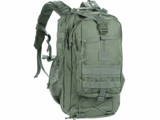 【仕様】●型番：80203OD●容量（L）：20●色：OD●幅（mm）：254●奥行（mm）：203●高さ（mm）：457●ポケット数（個）：フロント1個、サイド2個●圧縮用ストラップ付（Y字）●600デニールポリエステル【備考】※メーカー...