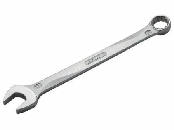 【商品説明】●めがね部は、フラワー形状なので、ボルト・ナットを傷めず強い締結が可能です。●本体ネック部分に曲面を付けることで作業者の手にしっかりフィットする機能性を実現しました。スパナの頭部はシャープなヤリ型形状です。●材質は一般的なクロム...