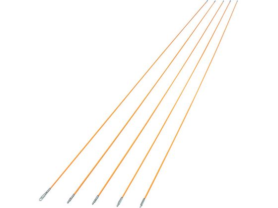 【商品説明】●現場には必要な長さだけを持っていくことができ、手軽で便利です。●AAS樹脂被膜を使用しており、耐久性にも優れています。【仕様】●型番：E-4109JS●入数：5本●色：イエロー●ロッド長さ（m）：1．5●ロッド径（mm）：4．...