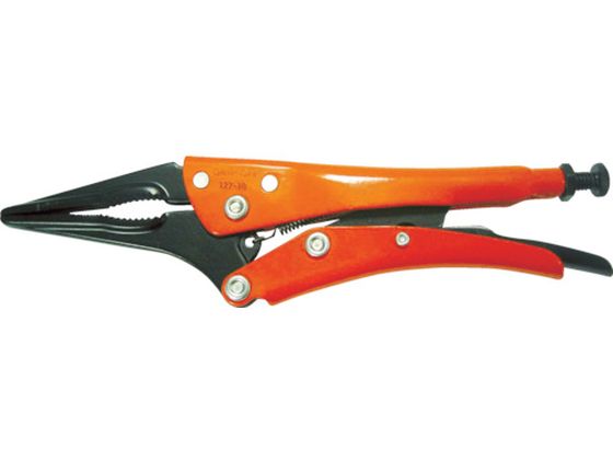 【商品説明】●エポキシ樹脂コーティングにより、腐食に対してニッケルメッキよりも10倍以上の耐性があります。●狭い箇所でのクランピングに最適なロングノーズ形状です。【仕様】●型番：127-06●全長（mm）：165●最大口開き（mm）：55●...