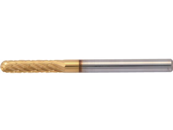 【仕様】●型番：SBT2A02●形状：先丸円筒型（ダブルカット）●軸径（mm）：3●刃径（mm）：3．0●刃長（mm）：14●最高使用回転数（rpm）：50000●軸長（mm）：24●タイプ：オール超硬●超硬●表面処理：チタン（Tin）コー...