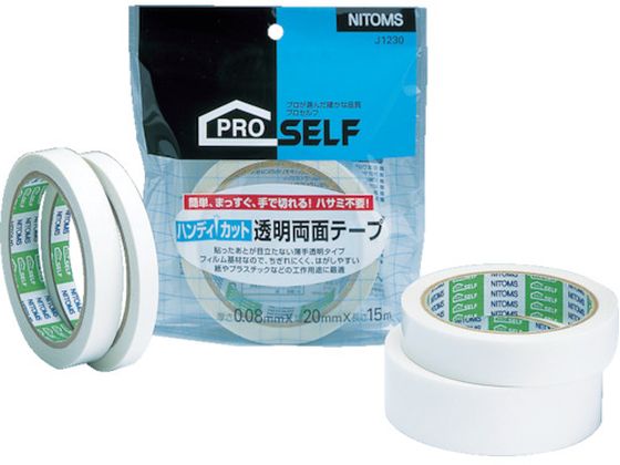 【仕様】●型番：J1240●色：クリア　●幅（mm）：30　●厚さ（mm）：0．08　●長さ（m）：15●粘着力：4．63N／10mm　●手で切断可能●基材：ポリエチレン　●粘着剤：アクリル系【備考】※メーカーの都合により、パッケージ・仕様...