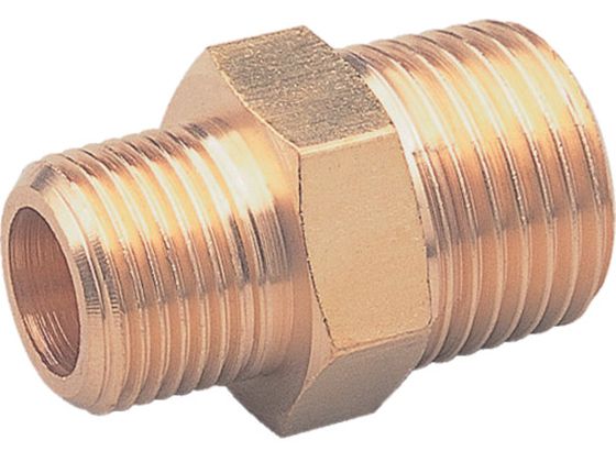 【商品説明】●異なる内ネジサイズの配管に【仕様】●型番：NE-1024●接続口径D1：R1／4　●接続口径D2：R1／2　●六角対辺（mm）：22　●寸法（mm）A：34　●寸法（mm）B：22●使用流体：水・空気・油　●流体温度：−50〜...