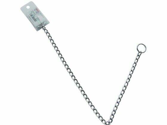 【商品説明】●切断済チェーンで両端に溶接リングが付いたタイプです。【仕様】●型番：K-102●全長（mm）：450 ●チェーン径（mm）：2 ●使用荷重（kN）：0．4 ●線径d（mm）：2．0 ●内長P（mm）：8．9 ●内幅W（mm）：...