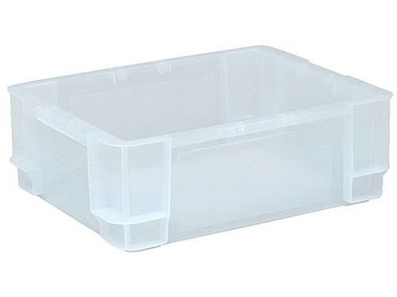 【商品説明】●工業用コンテナーです。●PT−14、28との積重ねが出来ます。【仕様】●カラー：クリア●材質：ポリプロピレン●質量：1.24kg●容量：21.5L●耐荷重強度：460kgf●落下衝撃強度：落下高さ…3m、内容物質量…30kg●...