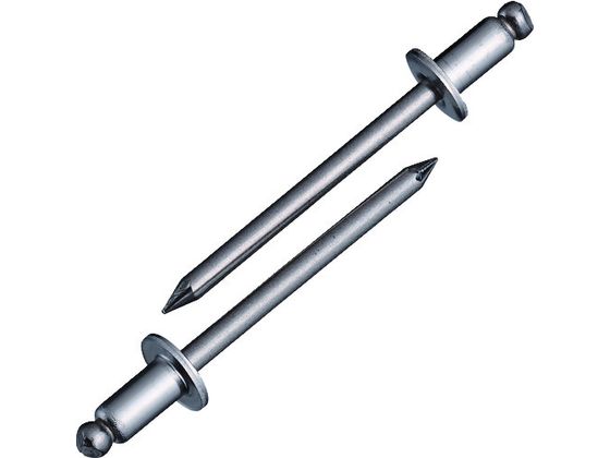 【仕様】●型番：NST62MP●入数：20本●かしめ板厚（mm）：1．6〜3．2 ●リベット長（mm）：7．1 ●フランジ径（mm）：9．5 ●リベット径（mm）：4．8 ●下穴径（mm）：4．9〜5．0 ●せん断荷重（N）：5450 ●引...