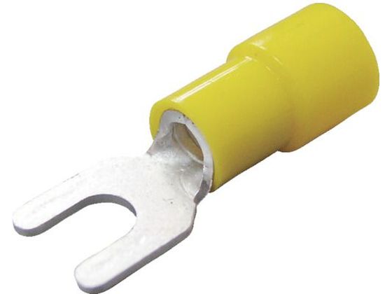 【商品説明】●端子筒部に絶縁被覆があらかじめセットされております。●絶縁体形状：TME形は絶縁被覆部内側に電線挿入ガイド（じょうご状）を設けました。心線はよじらなくても被覆をストリップした状態でガイドに沿ってスムーズに筒部まで挿入できます。...