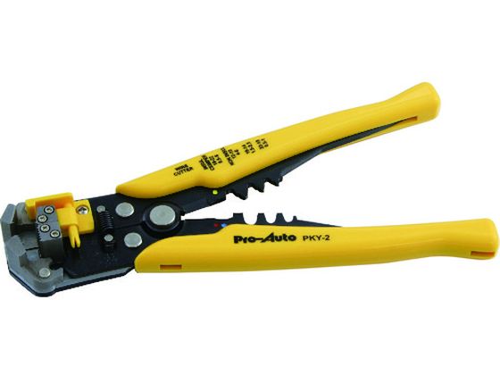 【商品説明】●ケーブル中間の被覆の剥ぎ取りに使用します。銅線、アルミ複合線の切断作業に使用します。絶縁端子の圧着作業の使用します。●便利で簡単にストリップ作業ができます。●ケーブルを差し込んでグリップを握るだけで、芯線を傷付けることなく被覆...