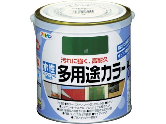 【商品説明】●反応硬化型シリコン変性アクリル樹脂により、耐久性に優れた高性能塗料です。【仕様】●型番：461094●色：緑　●容量（L）：0．7　●乾燥時間：30分〜1時間（夏）、2〜3時間（冬）　●塗り重ね可能時間：2時間以上（夏）、6時...
