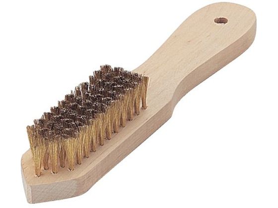 【商品説明】●幅の広い柄付なので力が入りやすくハードな作業に適しています。●ワイヤとステンレス、真鍮、ゴールドメッキ線を用意しました。【仕様】●型番：TB-5043●毛材：真鍮●行数（行）：5●線径（mm）：0．15●毛丈（mm）：20●植...