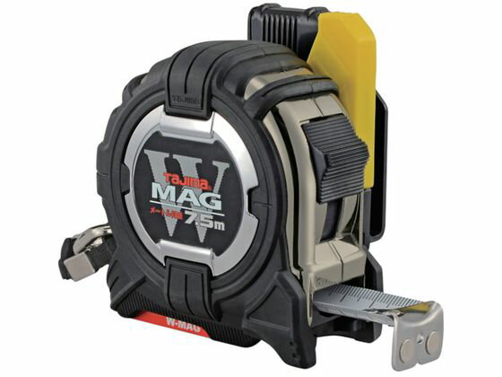 【商品説明】●鉄骨にガッチリと吸着する「マグ爪」を採用しています。●本体下部にも強力ネオジム磁石を装備しています。●ショックアブソーバーを採用しています。●爪飛び防止用プロテクター付です。【仕様】●型番：CWM3S2575●テープ長さ（m）...