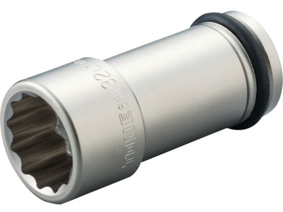 【商品説明】●外観品質と防錆力の向上を図った無電解メッキ仕様のインパクト用ロングソケットです。●12角タイプです。【仕様】●型番：6NW-30L100●差込角（mm）：19．0●対辺寸法（mm）：30●全長（mm）：100●適合Oリング：R...