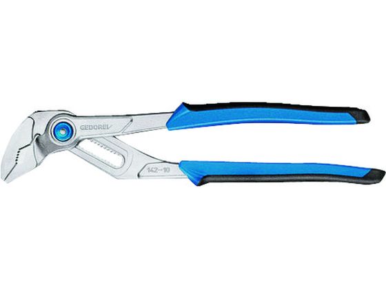 【商品説明】●プッシュボタン付で、簡単にアゴの開き幅を調整できます。●先端部分は7．5mm幅で狭い場所でも作業できます。【仕様】●型番：6416340●最大口開き（mm）：38●全長（mm）：260●調整（段階）：15●ハンドルタイプ：マル...