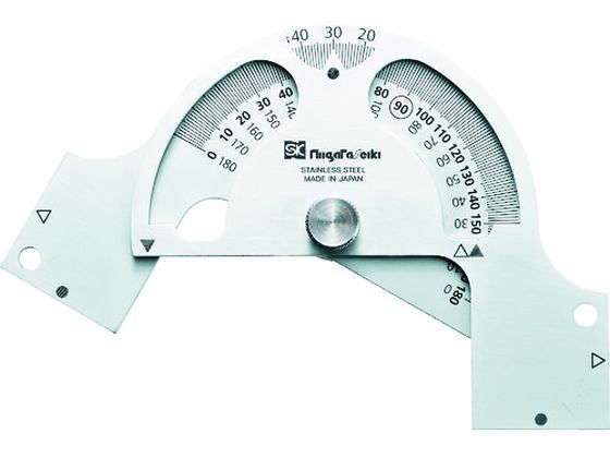 【商品説明】●圧接部、突合継手の折れ曲り角度測定フランジ、板金の曲げ測定溶接仕口部の角度測定、板材はさみ角度測定●溶接前後の部材の角度測定が広範囲にできます。●圧接後のふくらみ、溶接後の肉盛に干渉せずに直接測定が可能です。●板金折り曲げなど...