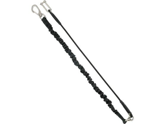 【商品説明】●絡み難い新安全ロープです。●伸縮部と工具接続部を分割した新構造です。●伸縮部は破断に強い金属芯入りです。●工具接続部は高強度ザイルロープを使用しています。●緩み止めロック付シャックルで工具をしっかりホールドします。●工具接続部...