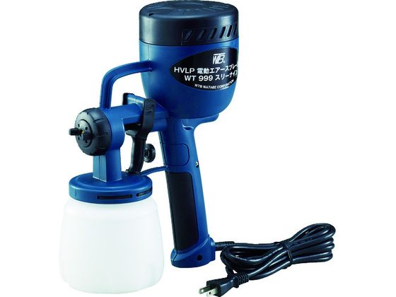 【商品説明】●一般塗料の吹き付けに100V電源に差し込むだけでブローと塗装が出来ます。●パターン形状は丸吹きと平吹きの2通りです。【仕様】●型番：WT999-20●ノズル径（mm）：2．0　●タンク容量（ml）：800　●パターン開き（mm...