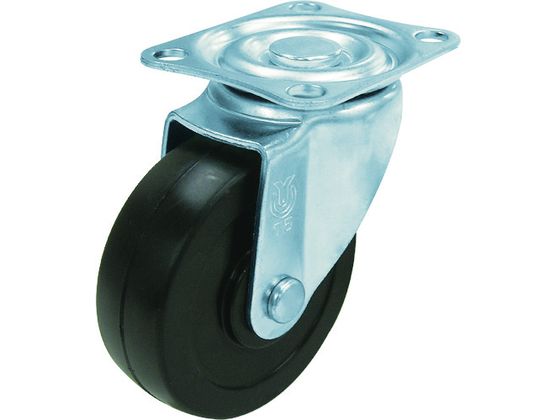 【商品説明】●走行性、耐荷重性を備えた標準的な軽・中量荷重用キャスターです。運搬台車やロールボックスパレット、その他一般作業用に数多く使用されている標準寸法のキャスターです。●自在旋回部はダブルベアリングを採用しています。【仕様】●型番：T...