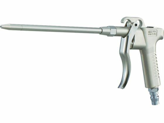 【商品説明】●引金の長さを長くすることによって女性も力を加えずに引金が引きやすくなりました。【仕様】●型番：E80-2BP●ノズル長（mm）：200●ノズル口径（mm）：3●ノズル取付口：G1／8●エア取付口：G1／4●全長（mm）：285...